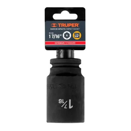 Dados 1-7/16" E3/4 Impacto Tubulares Hexagonales CrMolibdeno, Truper 12441