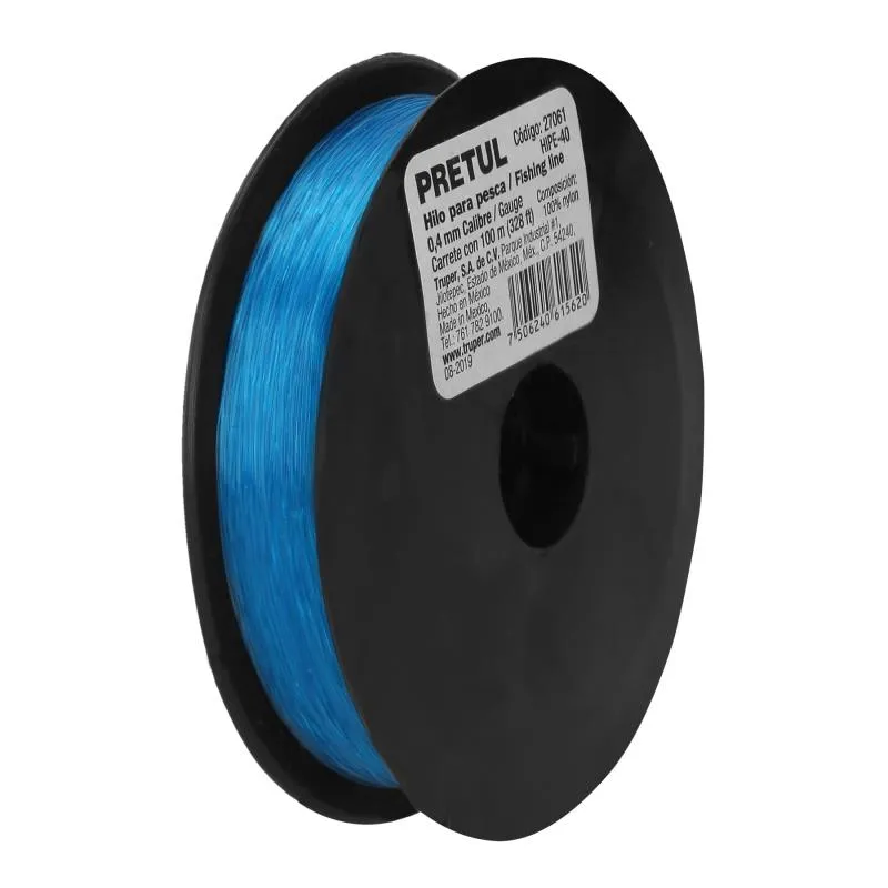 Hilo para Pesca 100m Calibre 0.4mm Tension 7.3kg, para Albañileria ...